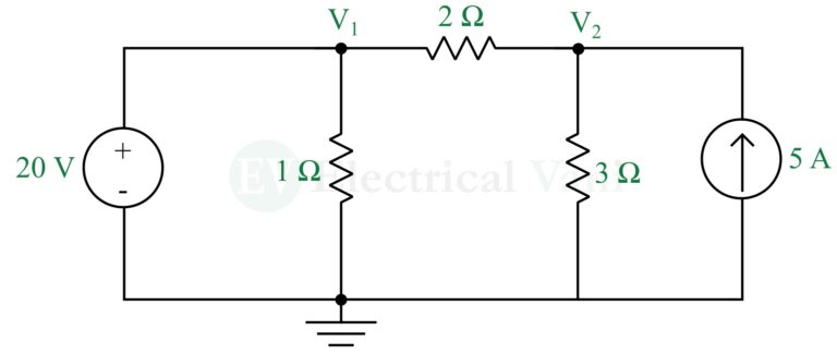 Nodal Analysis - Explanation And Examples - Electrical Vani